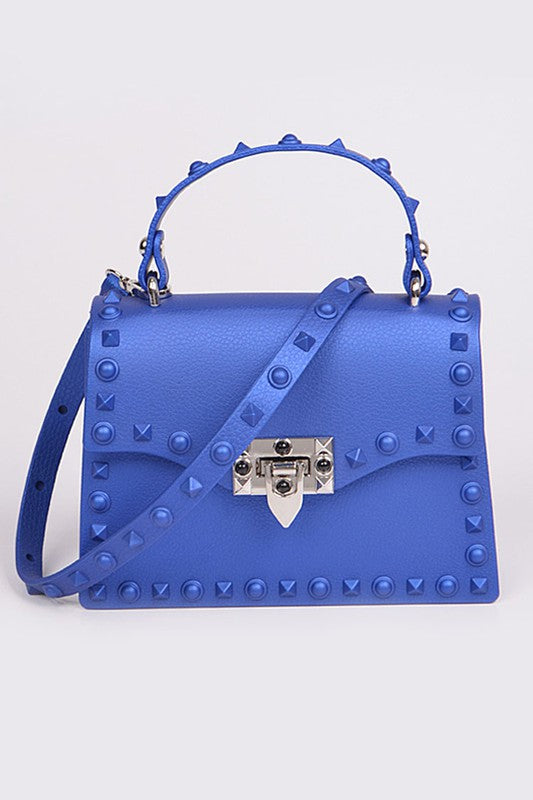 Tonal Studded Top Handle Swing Bag – Hailey Brook Designs