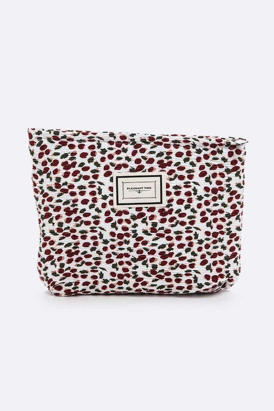 Floral Print Crinkle Large Pouch – Hailey Brook Designs