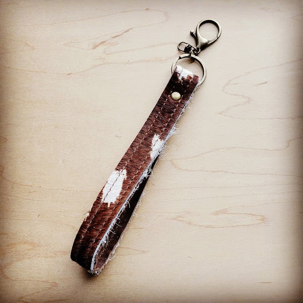 Hair-on-Hide Leather Key Chain Strap Axis Hide – Hailey Brook Designs