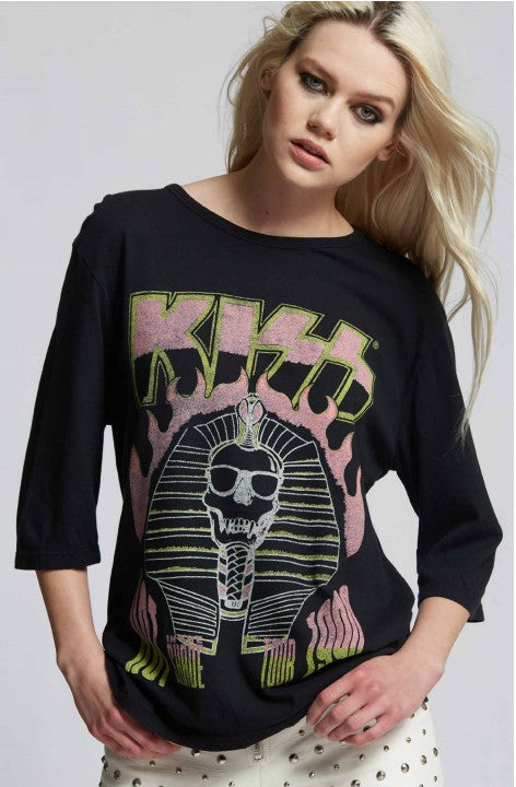 Kiss Hot in the Shade Tour 3/4 Sleeve Tee – Hailey Brook Designs
