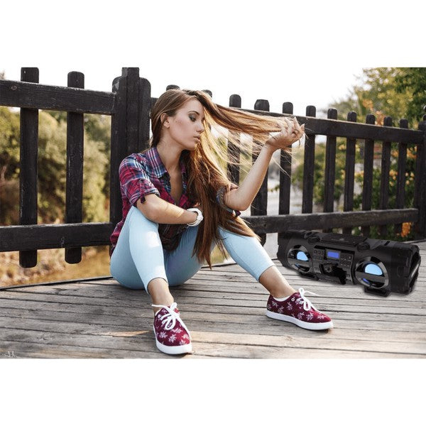 Emerson Dual Subwoofer Bluetooth Boombox – Hailey Brook Designs