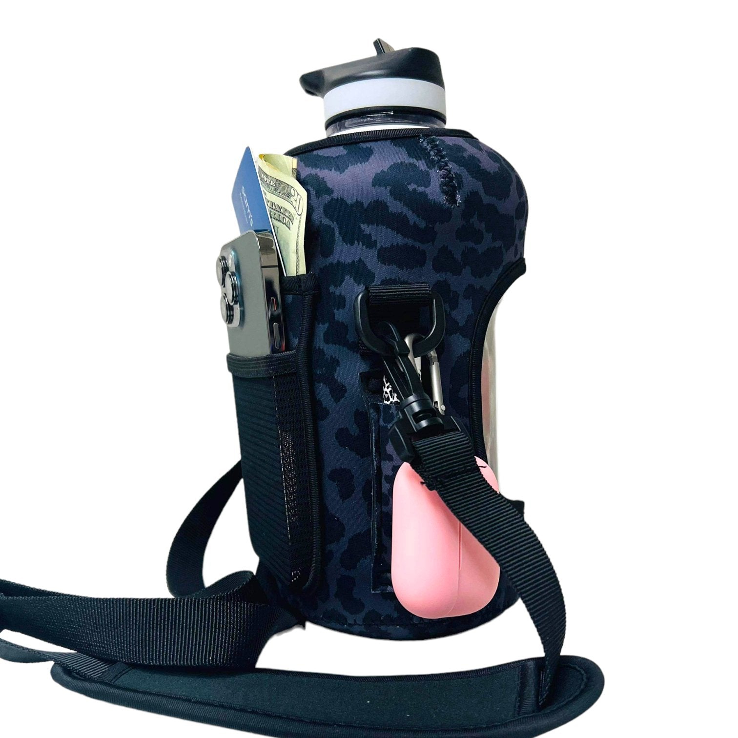 Black Leopard 1/2 Gallon Jug Carrying Handler™ – Hailey Brook Designs