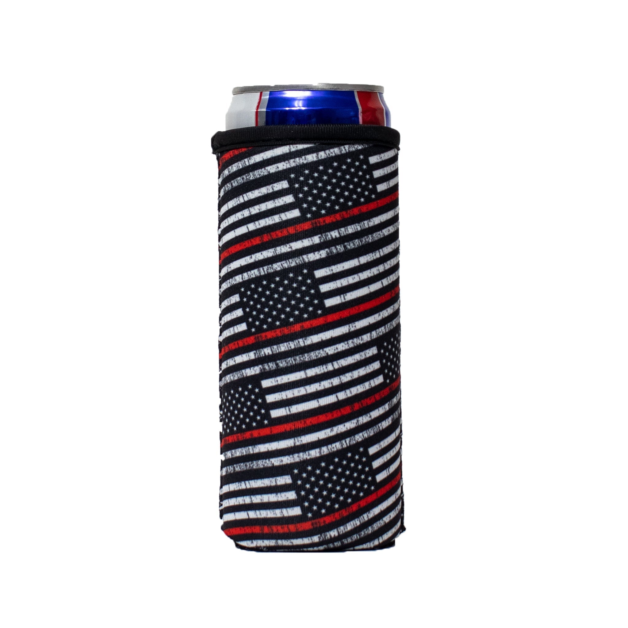 Red Line 12oz Slim Can Sleeve – Hailey Brook Designs